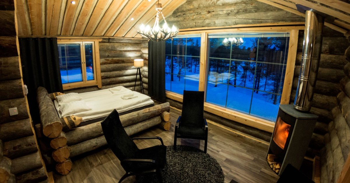 Wilderness Hotel Muotka - Panorama Log Cabin / Authentic Scandinavia
